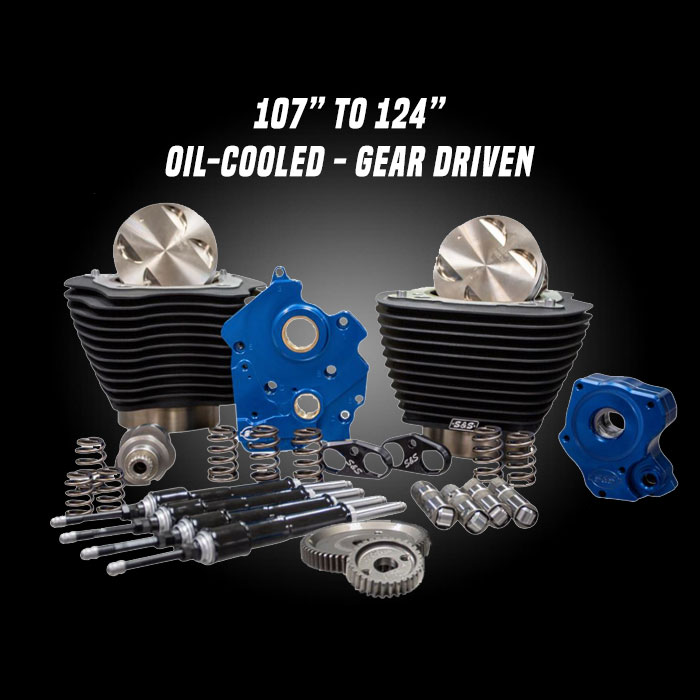 S&S 310-1059 124" Gear Drive Power Pack for 107" M8 Models